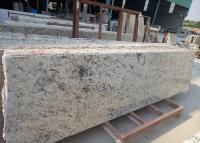 China Pure White Galaxy Natural Stone Slabs For Household Edge Optional for sale