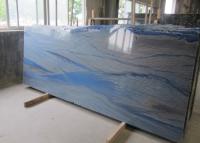 China Blue Macuba Quartzite Granite Floor Slabs Brazil Azul Macuba Type for sale