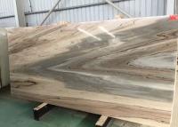 China High Hardness Italian Marble Slabs , Golden River Bookmatch Antique Marble Slab for sale