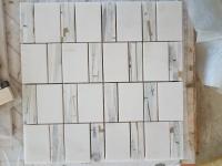 China Modern Marble Mosaic Wall Tile , 300 X 298mm Sheet Natural Stone Mosaic Tile for sale