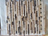 China Modern Marble Mosaic Wall Tile , 300 X 298mm Sheet Natural Stone Mosaic Tile for sale
