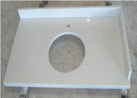 China Bathroom Caesarstone Vanity Top , Quartz White Galaxy Stone Vanity Tops for sale