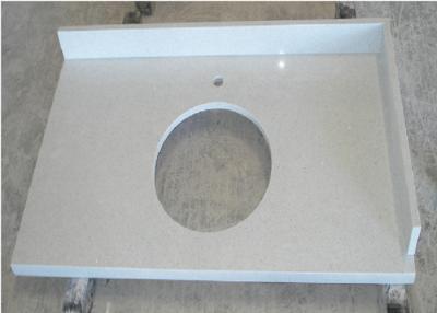 China Bathroom Caesarstone Vanity Top , Quartz White Galaxy Stone Vanity Tops for sale