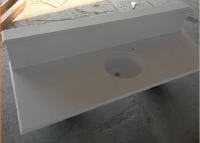 China Prefabricated Quartz Bathroom Vanity Tops Customized Design / Size for sale