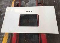China Prefabricated Quartz Bathroom Vanity Tops Customized Design / Size for sale