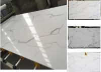 China Calacatta Nuvo Gold Quartz Bathroom Vanity Tops With Hard Solid Surface for sale