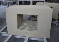 China High Density Quartz Bathroom Sink Tops Pure Pearl White Crystal Color for sale
