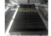 China European Style Granite Memorial Headstones Black Galaxy / Other Color for sale