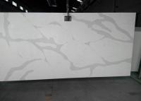 China Marble Veins Quartz Slab For Kitchen , Honed / Polished Stone Slab Countertop for sale