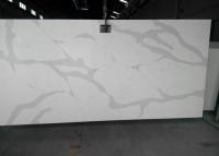 China Marble Veins Quartz Slab For Kitchen , Honed / Polished Stone Slab Countertop for sale
