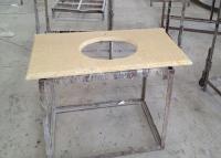 China Sunny Gold Marble Sink Top , Kitchen Wash Basin Marble Vanity Countertops for sale