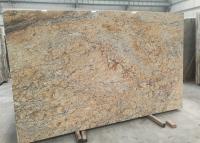 China Golden Yellow Stone Granite Slabs , 2.72g / Cm³ Density Large Stone Slabs for sale