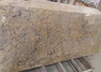 China Golden Yellow Stone Granite Slabs , 2.72g / Cm³ Density Large Stone Slabs for sale
