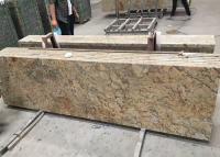 China Golden Solid Granite Countertops , Kitchen / Bathroom Granite Countertop Slabs for sale