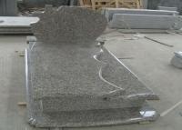 China Brown Granite Memorial Headstones European Style Customized Size / Surface for sale