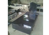 China Unique Black Granite Gravestone , Personalized Tombstone Grave Markers for sale