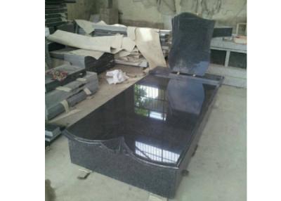 China Unique Black Granite Gravestone , Personalized Tombstone Grave Markers for sale