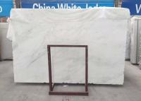 China Beveled Edge Marble White Floor Tiles , 15 - 30mm Thickness Polished Marble Tile for sale