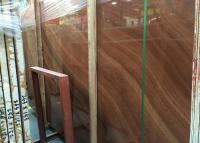 China Wooden Grain Red Natural Stone Slabs Panel Custom Size 2.69g / Cm³ Density for sale