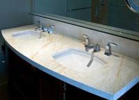 China Elegant Beige Marble Stone Countertops 124 MPa Compressive Strength for sale
