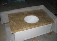 China Emperador Light Brown Marble Stone Countertops For Bathroom / Kitchen for sale