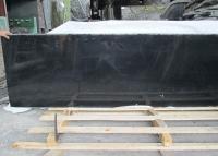 China Outdoor Black Polished Granite Floor Tiles , Supreme Large Granite Slabs for sale