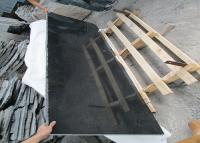 China Outdoor Black Polished Granite Floor Tiles , Supreme Large Granite Slabs for sale