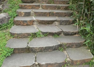 China Garden Natural Paving Stones Hard Cobble Basalt Stone Construction for sale