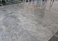 China Silver Grey Marble Stone Tile Slab For Kitchen / Bathroom CE Approval for sale