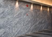 China Silver Grey Marble Stone Tile Slab For Kitchen / Bathroom CE Approval for sale