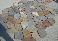 China Outside Block Paving Stones , Hard Quartzite Slate Paver Stepping Stones for sale