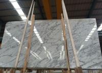 China Natural Statuario Marble Tiles , Customized Size White Marble Floor Tile for sale