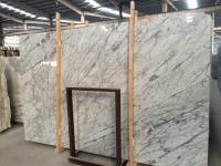 China Natural Statuario Marble Tiles , Customized Size White Marble Floor Tile for sale