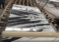 China Black Vein Natural Marble Tile For Wall / Water Jet Design Grade A Quality for sale