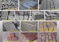 China Outdoor Garden Natural Paving Stones Basalt Cobble Stone Raw Material for sale