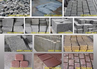 China Outdoor Garden Natural Paving Stones Basalt Cobble Stone Raw Material for sale