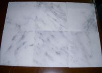 China Polished Statuario Venato Porcelain Tile , White Large Marble Floor Tiles for sale