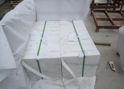 China White Natural Marble Tile Different Size Optional Polished Surface for sale