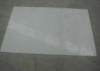 China Pure White Polished Marble Floor Tiles , High Hardness Decorative Marble Tile for sale
