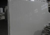 China Pure White Polished Marble Floor Tiles , High Hardness Decorative Marble Tile for sale