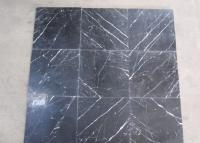 China Bathroom Floor Nero Marquina Marble Slab , Nero Marquina Polished Marble Tile for sale