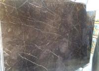 China Black Countertop Marble Slab With White Vein , Solid Large Marble Slab for sale