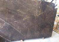 China Black Countertop Marble Slab With White Vein , Solid Large Marble Slab for sale