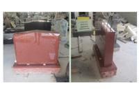 China Red Polished Sketch Granite Memorial Headstones 37.6Mpa Bending Strength for sale
