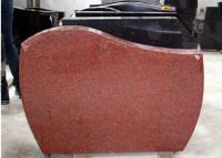 China Red Polished Sketch Granite Memorial Headstones 37.6Mpa Bending Strength for sale