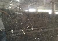 China Solid Marble Stone Countertops Slab Brown Color Polished Finish Surface for sale