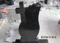 China Black Granite Memorial Headstones For Tombstone Polished Surface Finish for sale