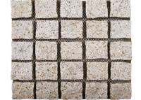 China Yellow Natural Paving Stones Cube Custom Surface Finishing 104hsd Hardness for sale