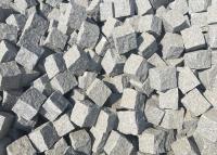 China Grey White Granite Paving Stones , Custom Surface Patio / Garden Stepping Stones for sale