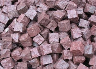 China Granite Outdoor Natural Paving Stones For Garden / Patio Red Porphyry for sale
